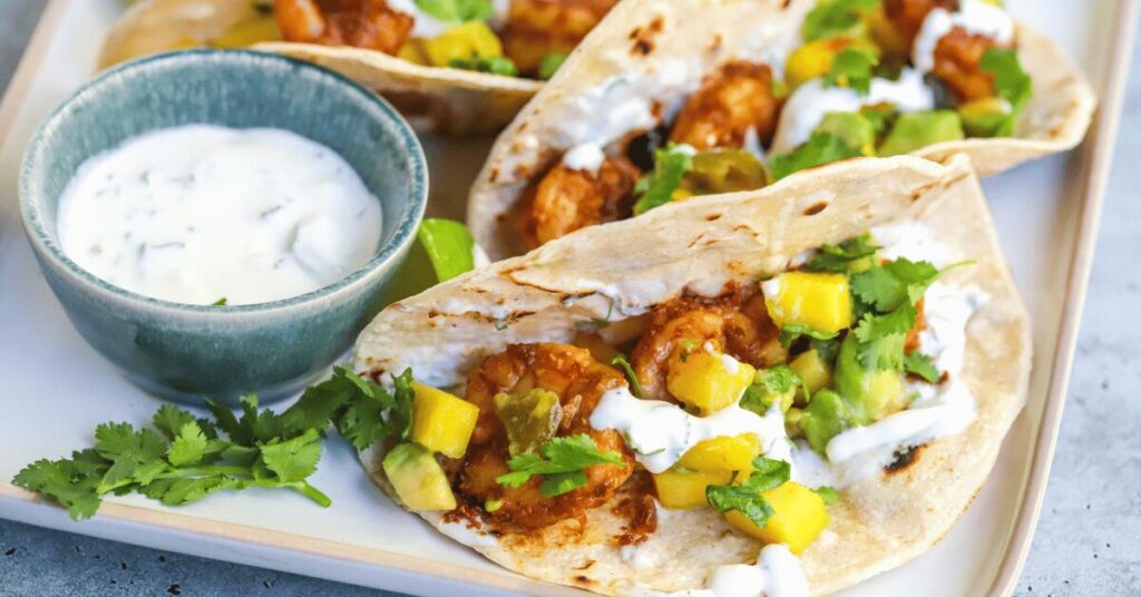 Chipotle Shrimp Tacos with Avocado-Mango Salsa - Farmacy Counter